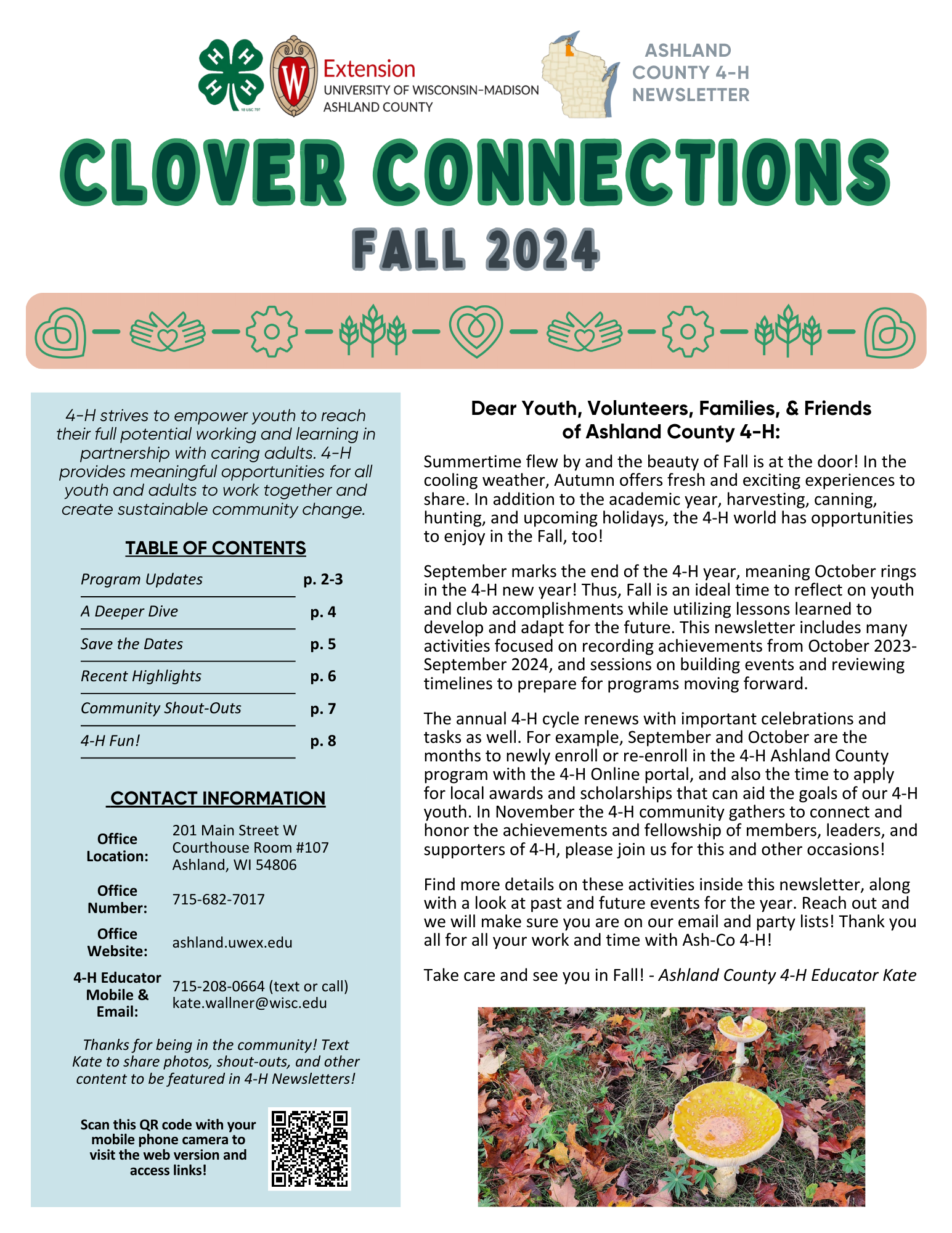 Clover Connections – Fall 2024! – Extension Ashland County