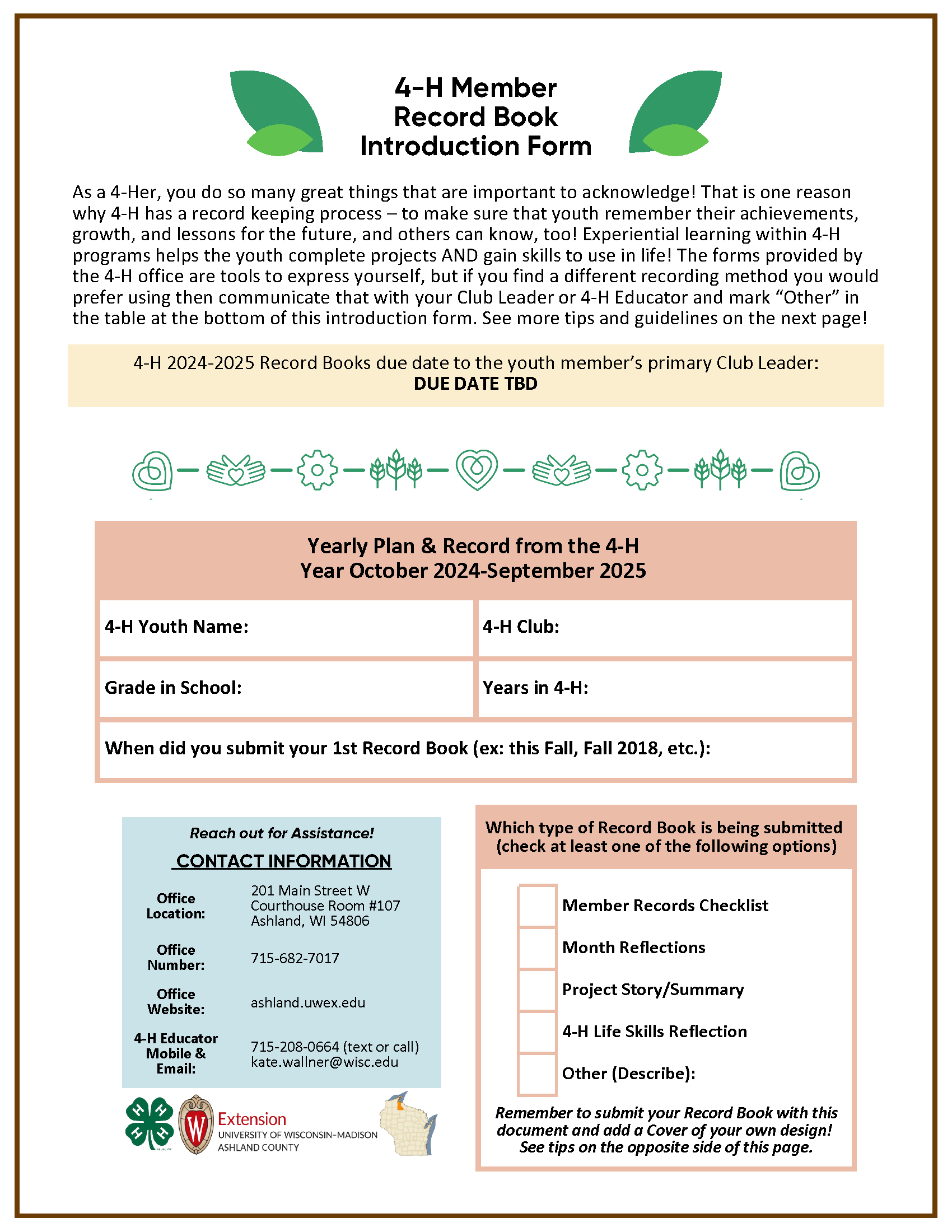 Record Book Materials – Get a Jumpstart! – Extension Ashland County
