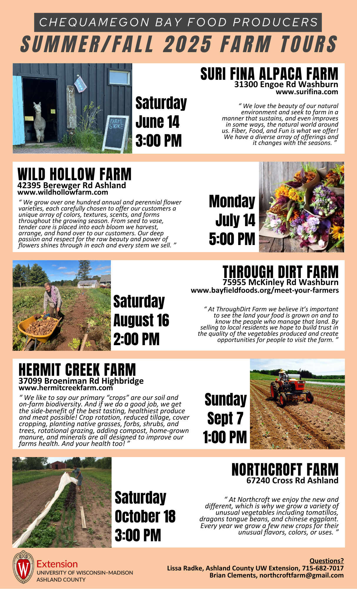 Summer/Fall 2025 Farm Tours! – Extension Ashland County