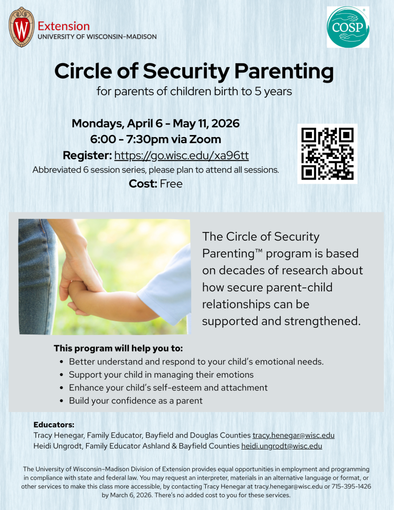 Circle of Security Parenting Class Dates for Spring 2026 – Extension ...